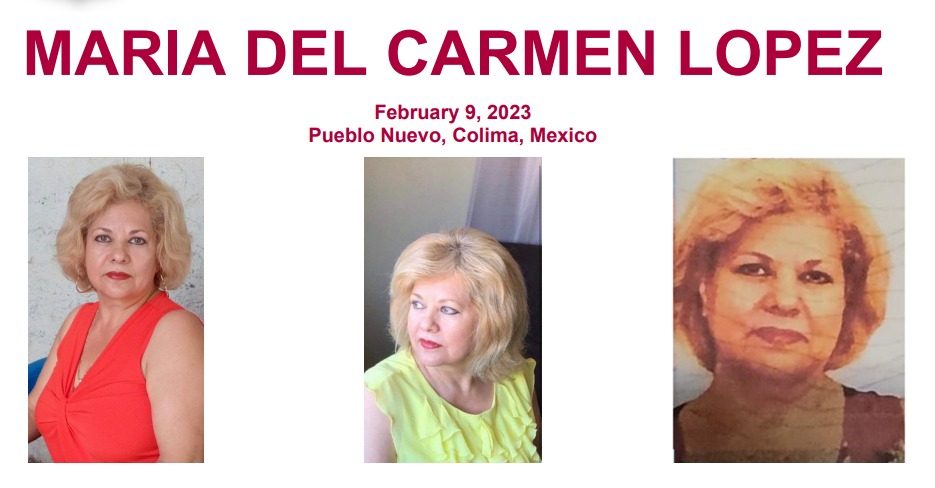FGR atrae investigación de María del Carmen López, ciudadana de EU ...